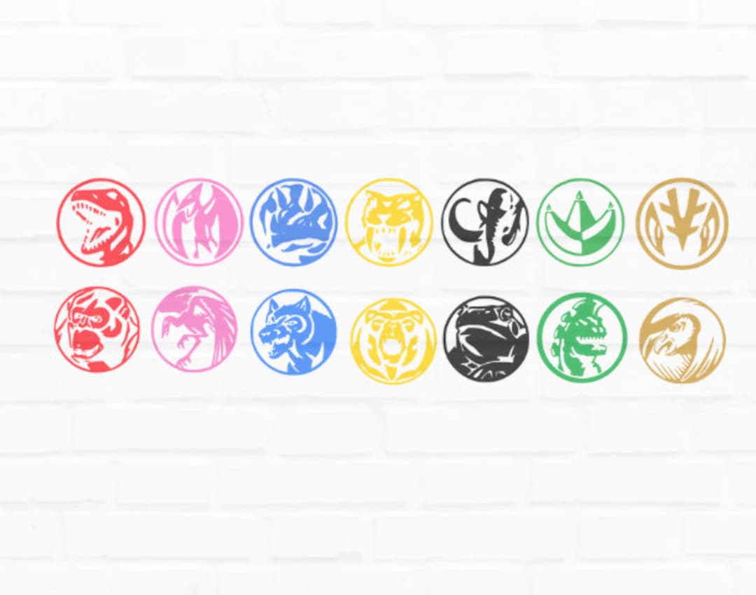 Power Ranger Coins Digital File - Etsy