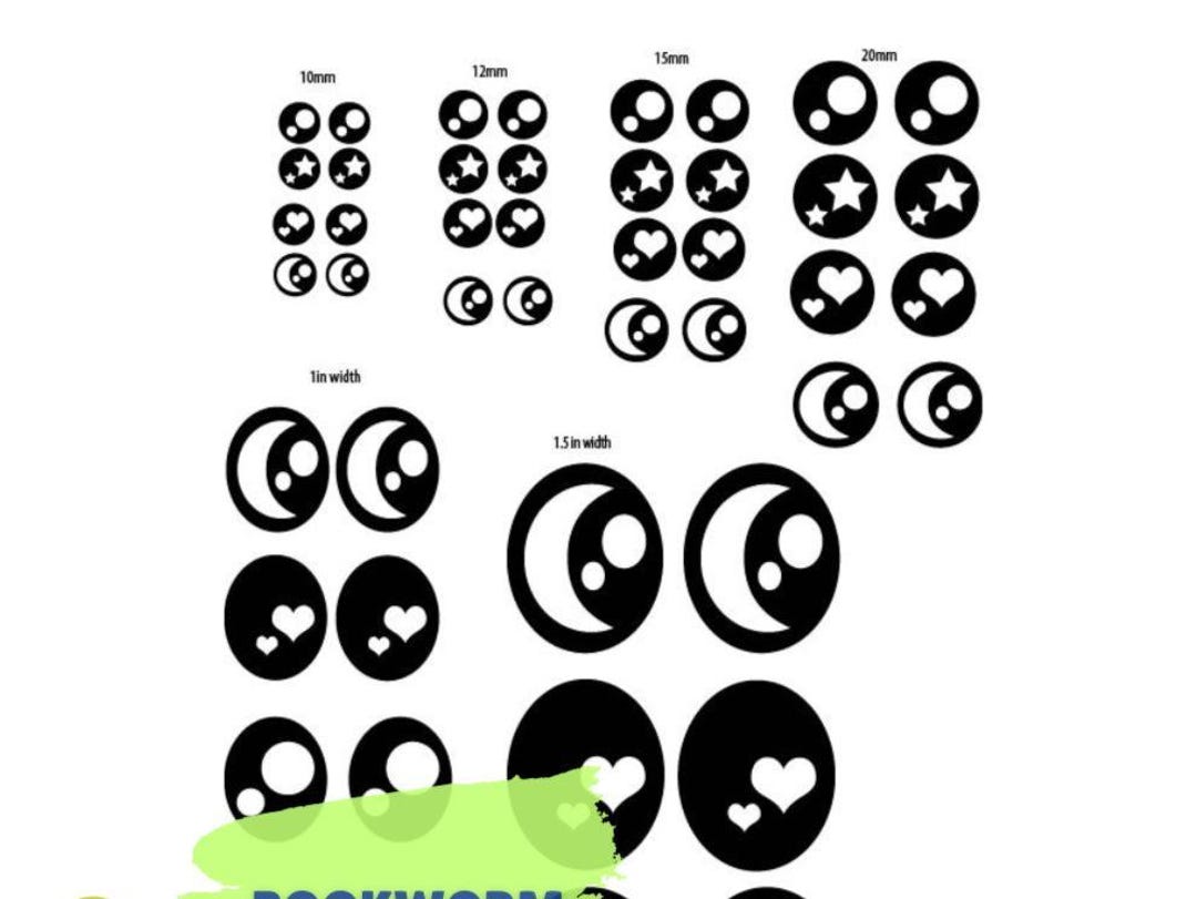 DIY Felt Eyes -SVG File - Crochet and Knitting Eyes - Etsy