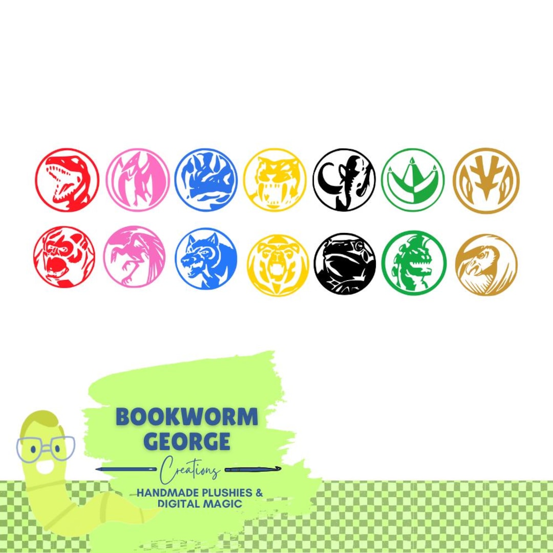 Power Ranger Coins Digital File - Etsy