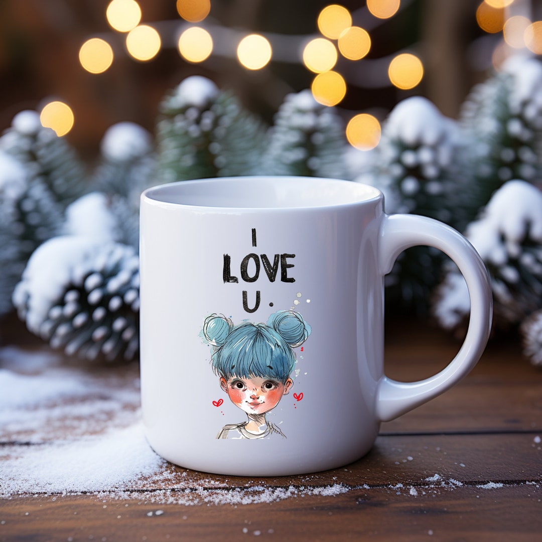 White Glossy Mug 15 Oz, Love ,infused Coffee Mug, Gift for Her, I Love ...