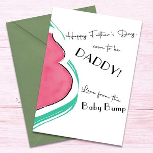 Soon to be Dad Father's Day Card Printable daddy to be | Etsy
