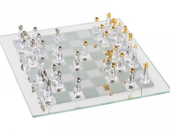 Glass Chess Set - Etsy