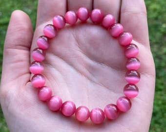 Pink Cat Eye Crystal - Etsy