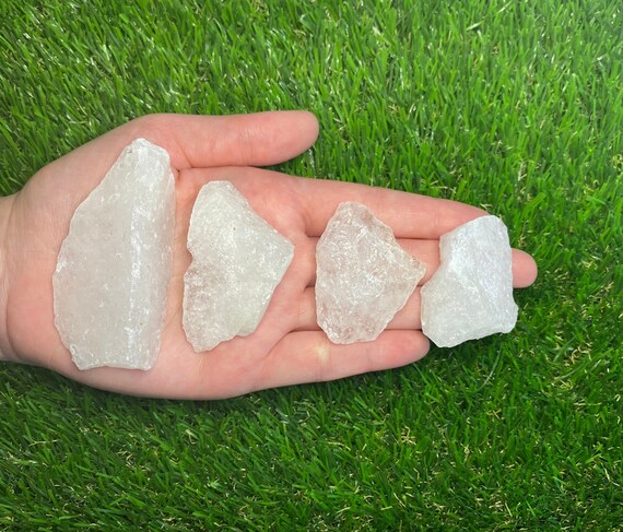 Natural Snow Quartz Raw Stone Crystal Chunk | Etsy