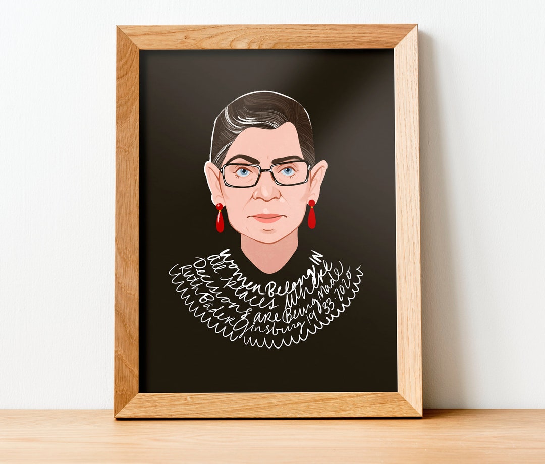 Ruth Bader Ginsburg Art Print, Ruth Bader Ginsburg, Ginsburg Quote ...