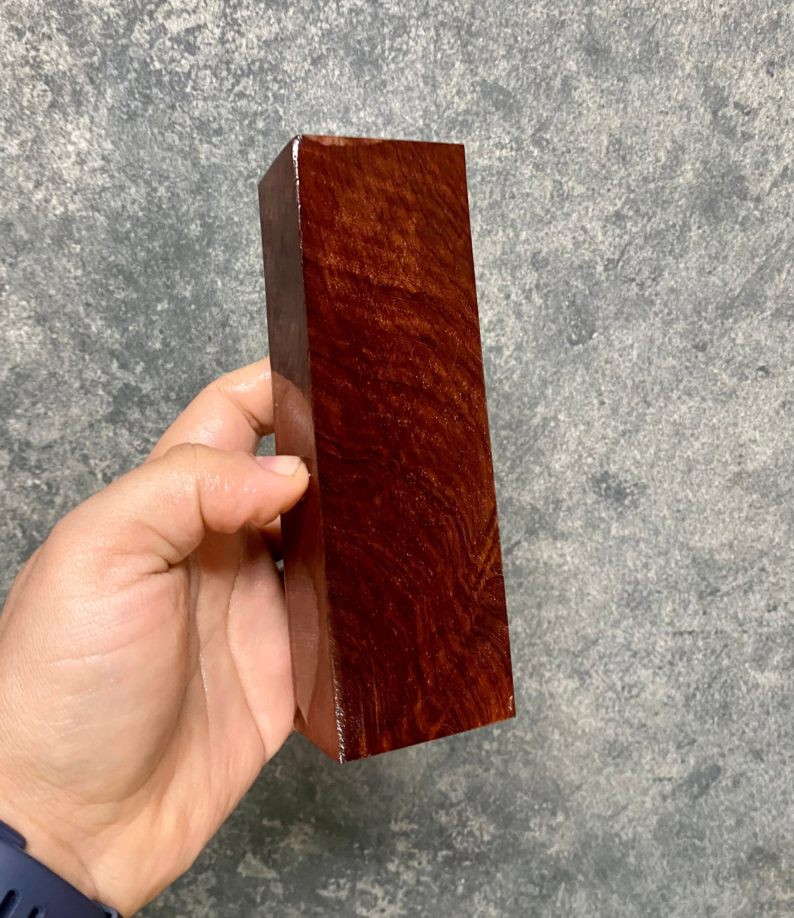 Figured Laos Rosewood Block Knife Scale Woodworking Wood Craft Exotic ...