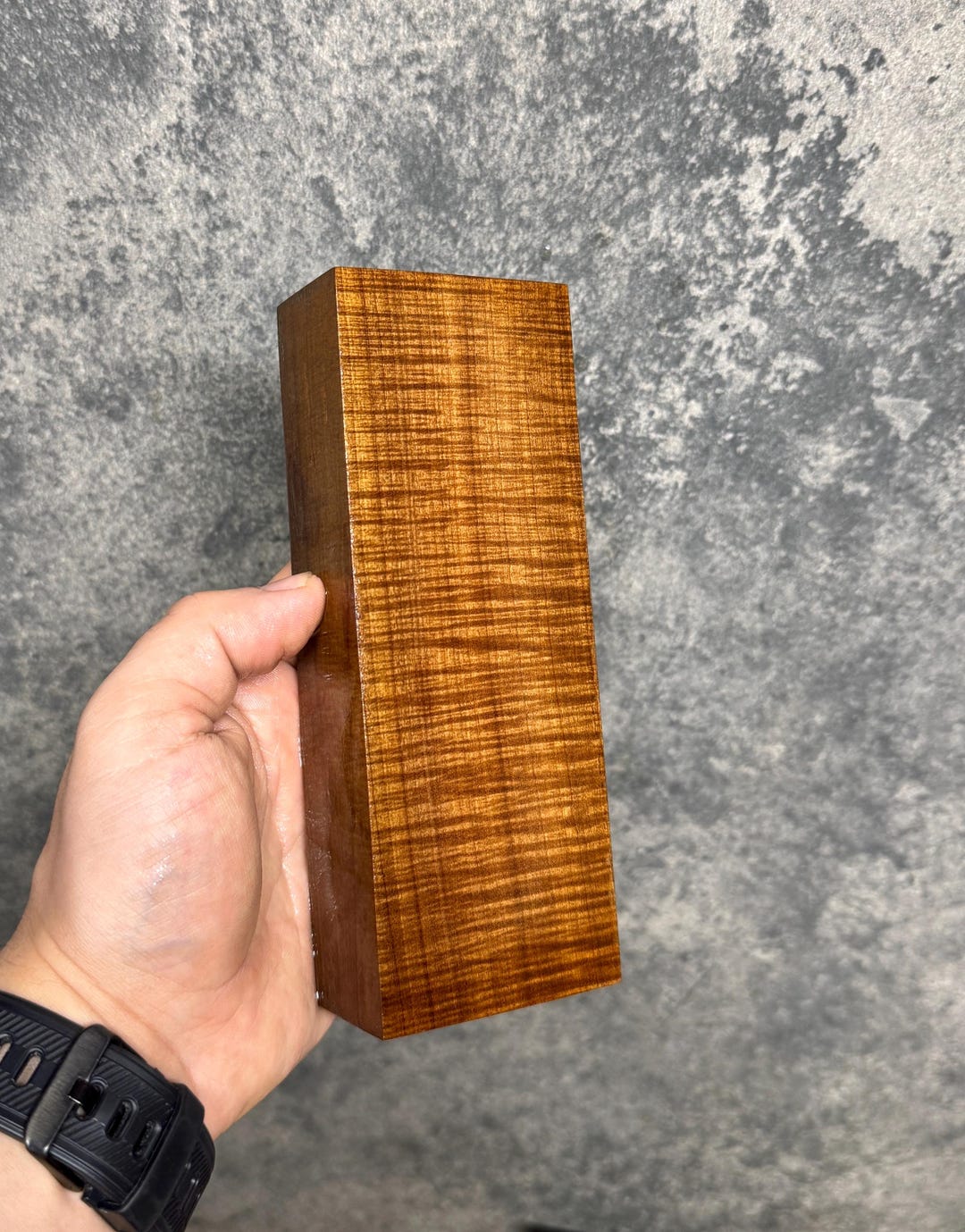 Fiddleback Australian Minniritchi Block Woodworking Turning Timber 13 ...