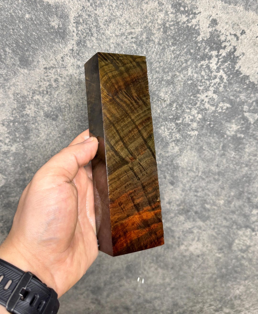 Rare Micro Curly Siamese Rosewood Block Woodworking Carving Craft ...