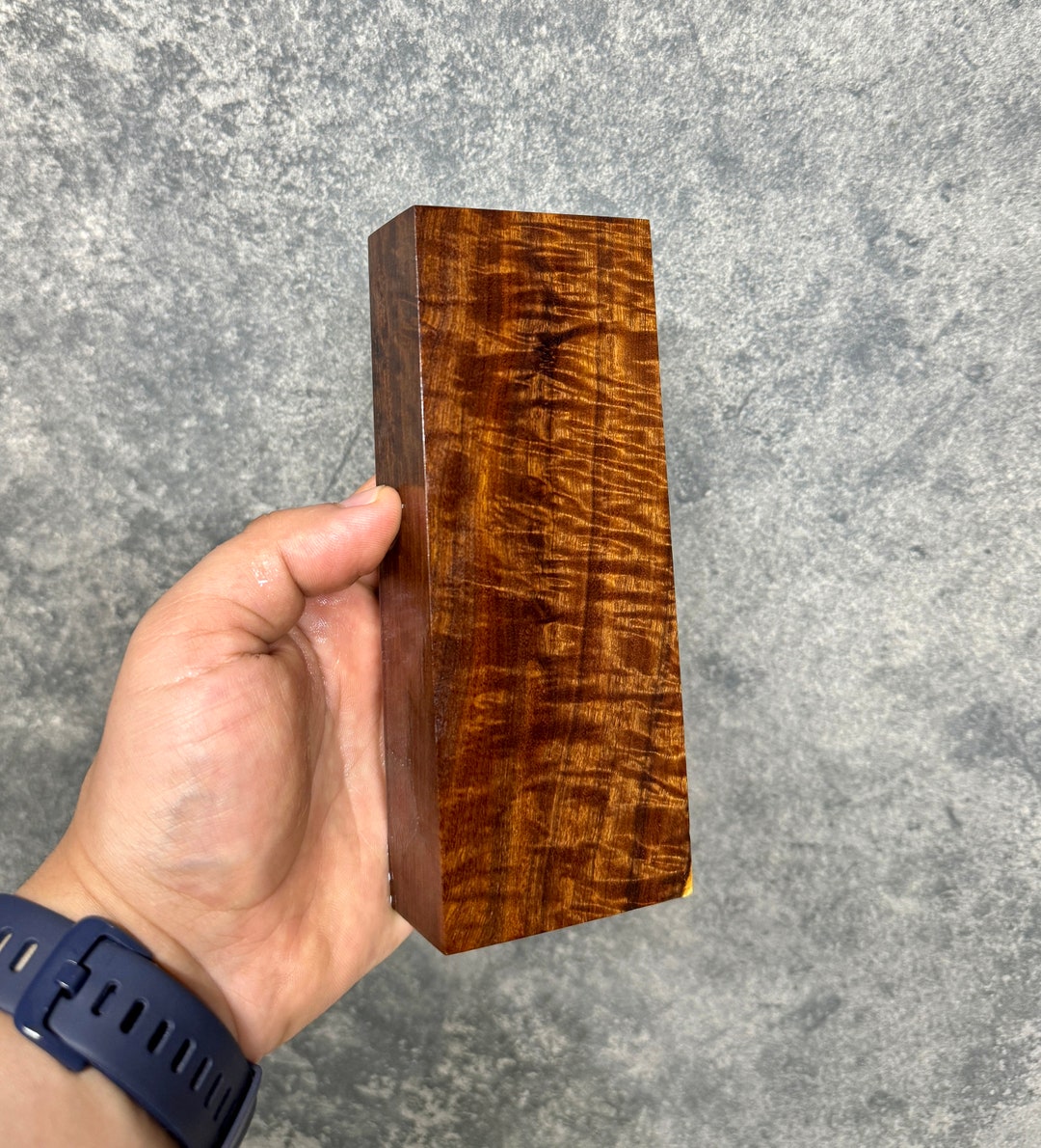 Australian Ringed Gidgee Block Knife Making Handle Timber Wood Craft ...