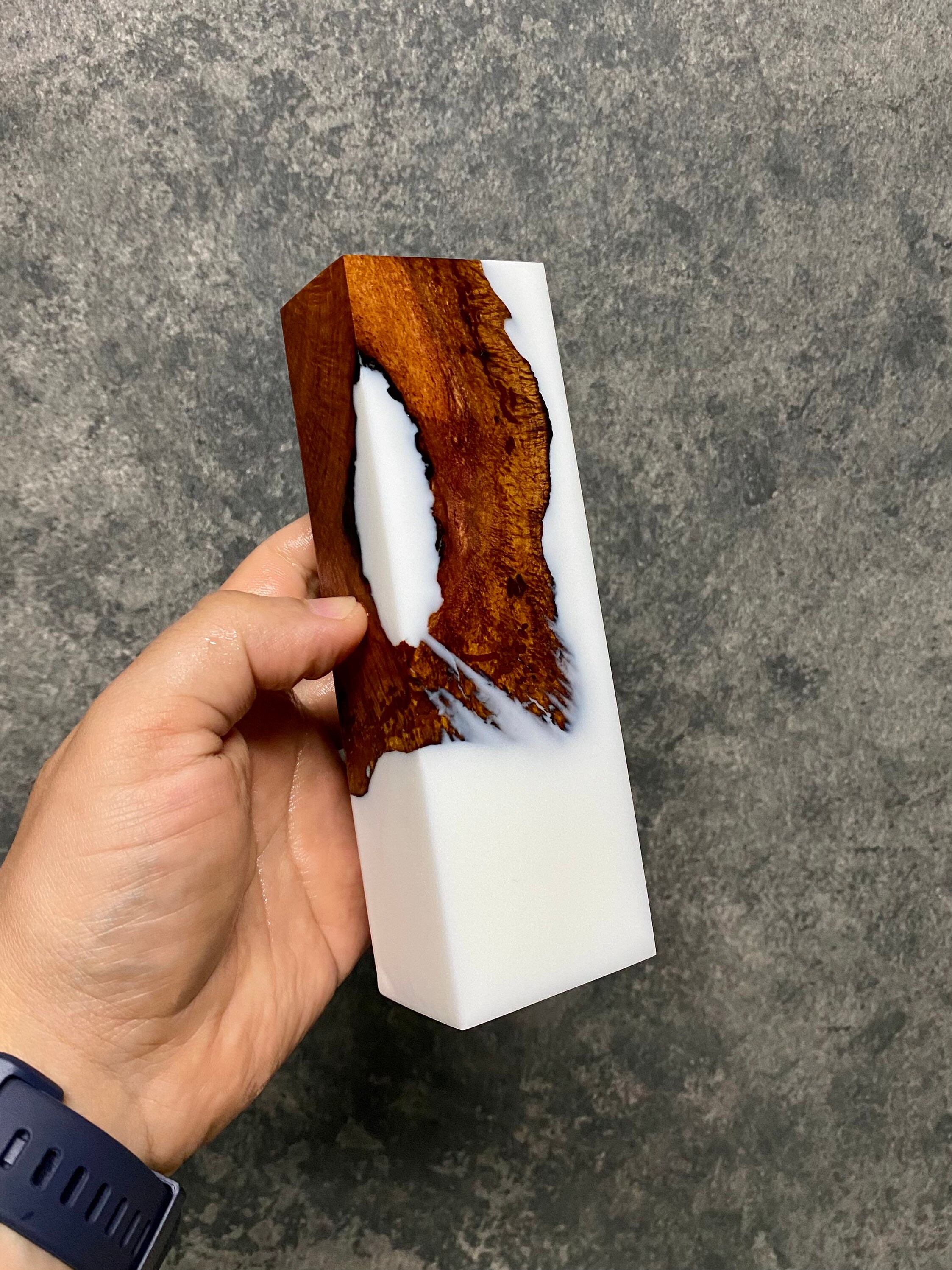 Stabilised Sheoak White Hybrid Block Epoxy Resin Casted Wood Blank - Etsy