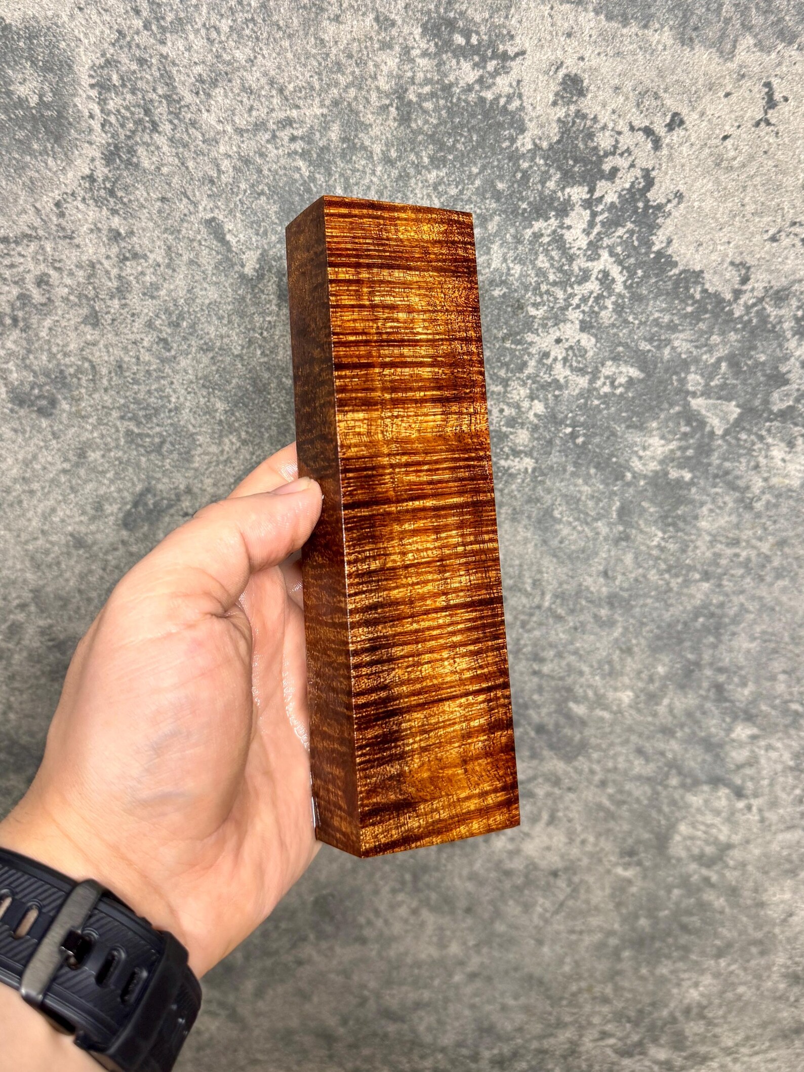 Stabilised Curly Tasmanian Blackwood Block Wood Carving Turning ...