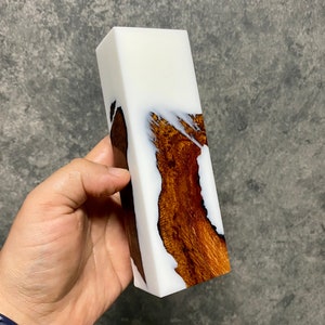 Stabilised Sheoak White Hybrid Block Epoxy Resin Casted Wood Blank - Etsy
