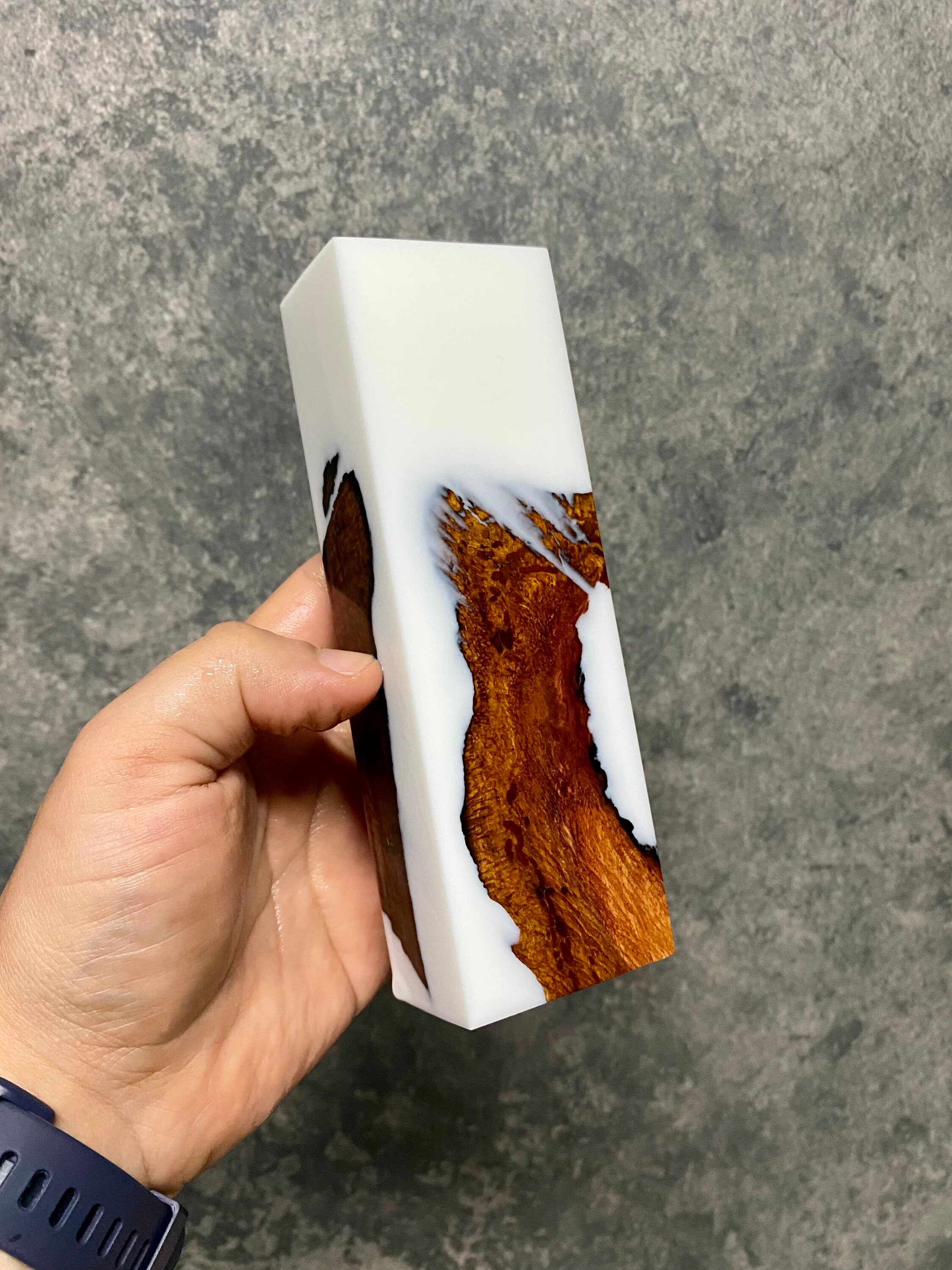 Stabilised Sheoak White Hybrid Block Epoxy Resin Casted Wood Blank - Etsy