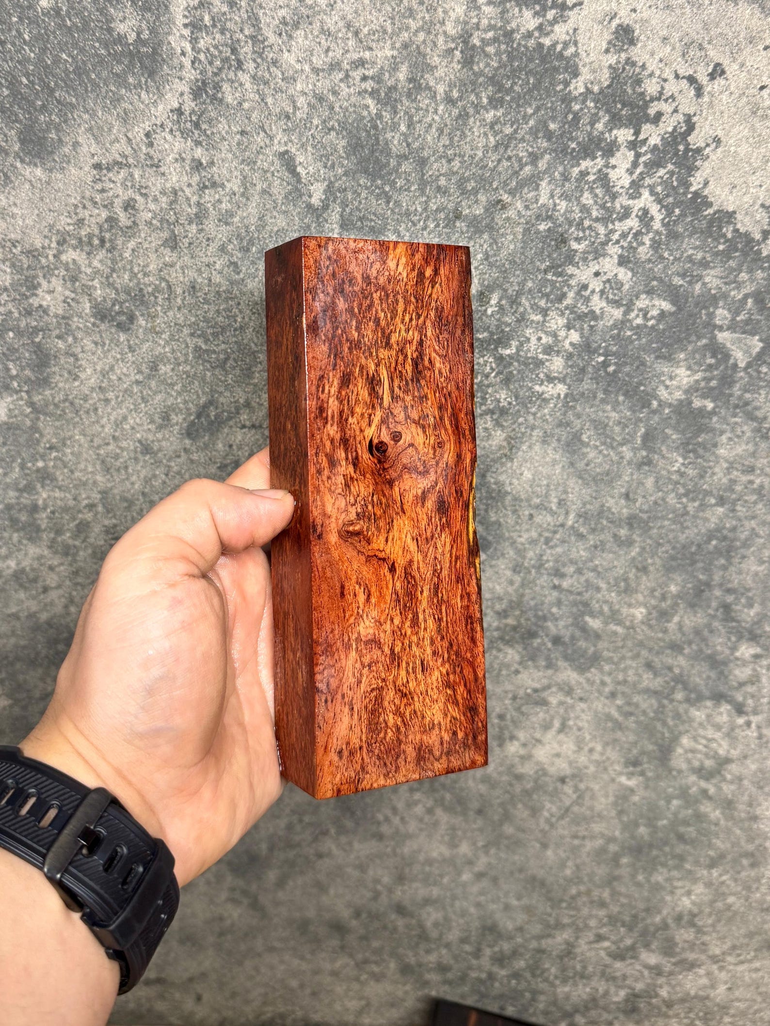 Rare Vietnamese Birdseye Rosewood Block Knife Maker Handle Material #15 ...