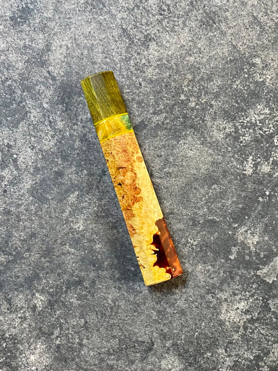 Dyed Maple Burl Hybrid Custom Wa Handle - Etsy