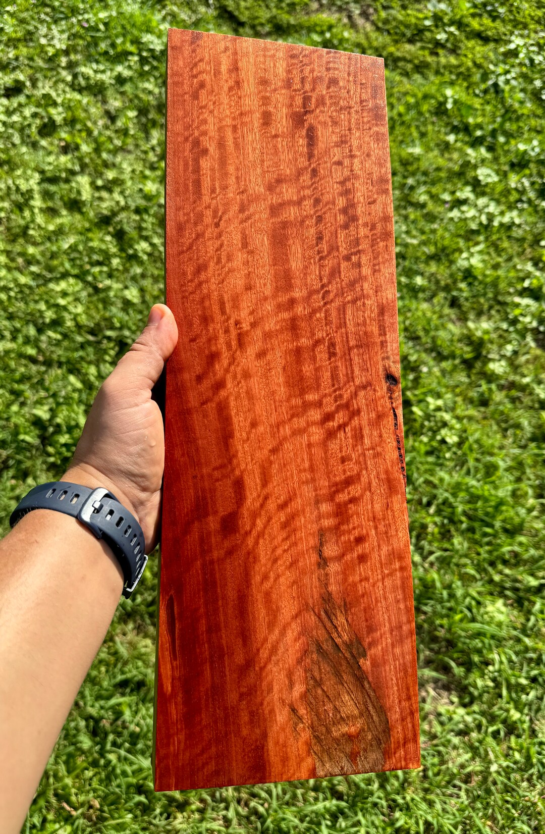 Quilt Curly River Redgum Billet Woodworking Wood Turning DIY Timber #35 ...