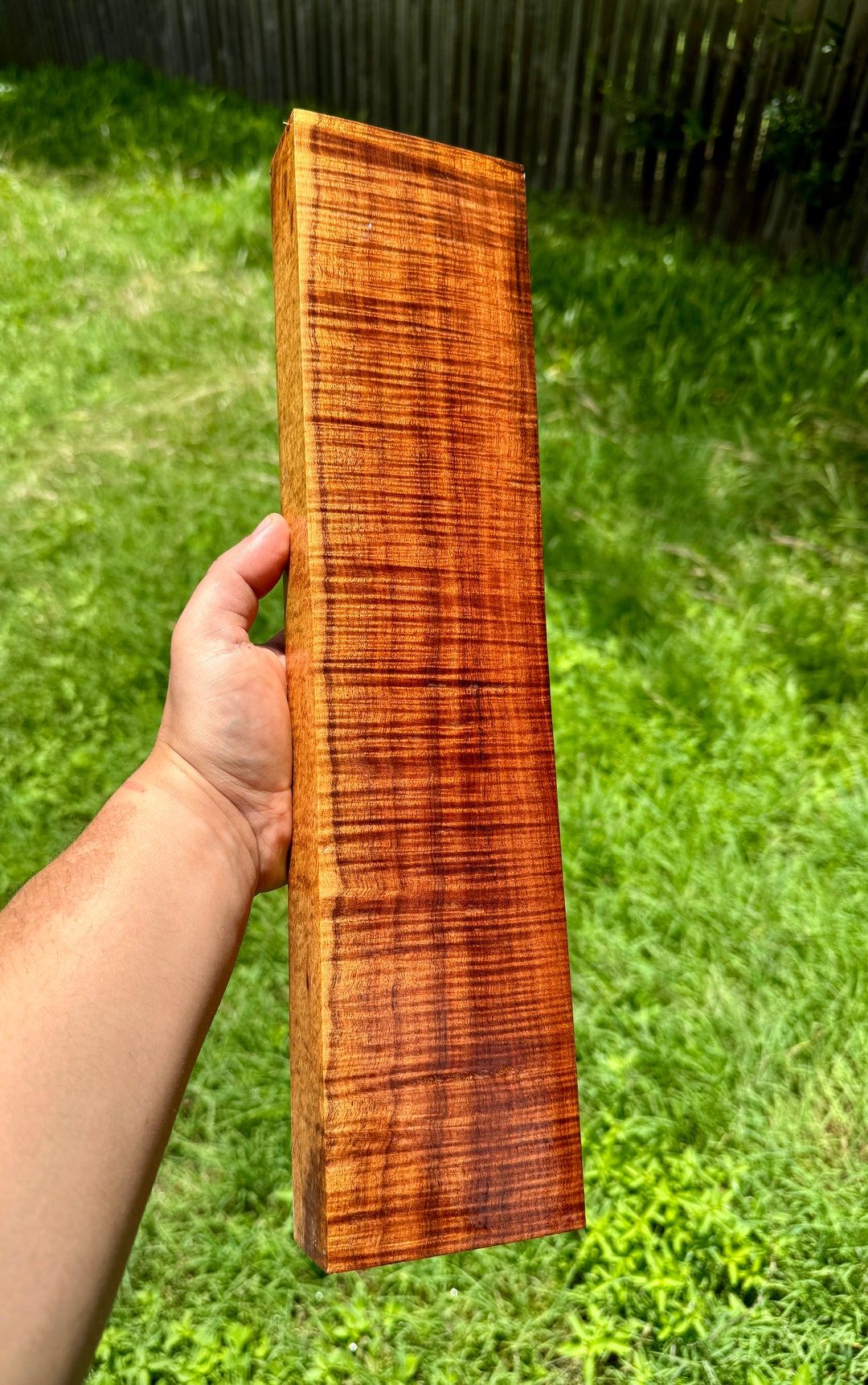 Master Grade Super Curly Western Myall Billet Woodworking Wood Craft ...