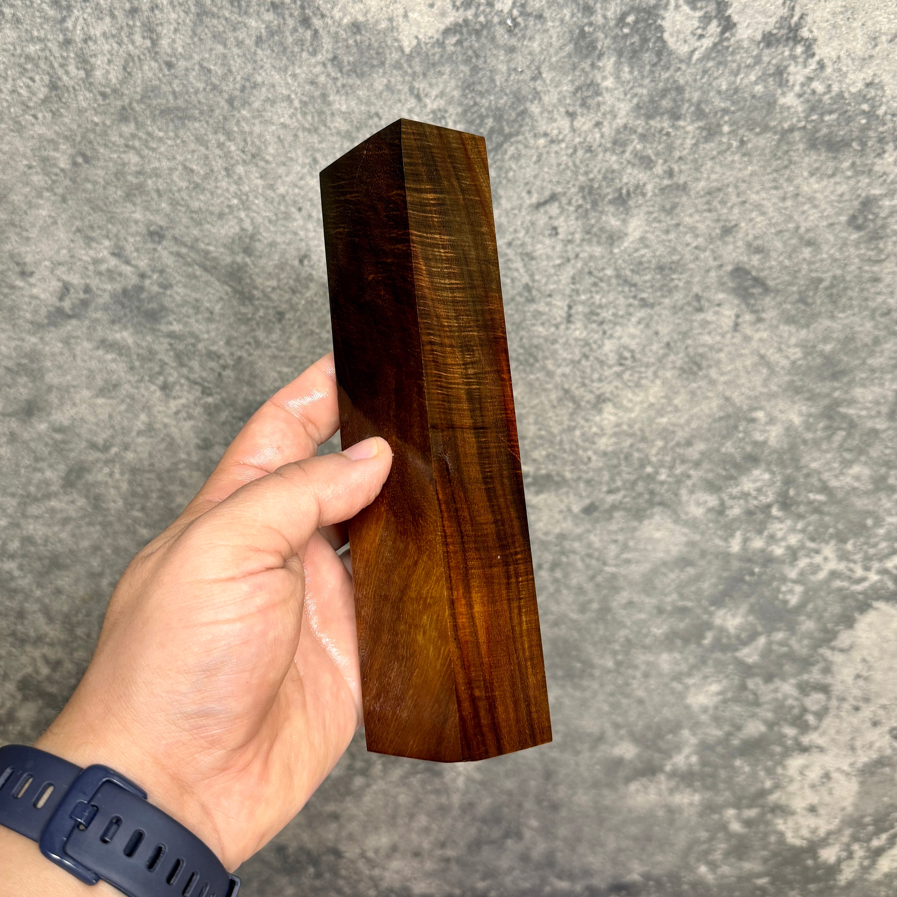 Curly Siamese Rosewood Block Knife Scale Woodworking Turning Carving ...