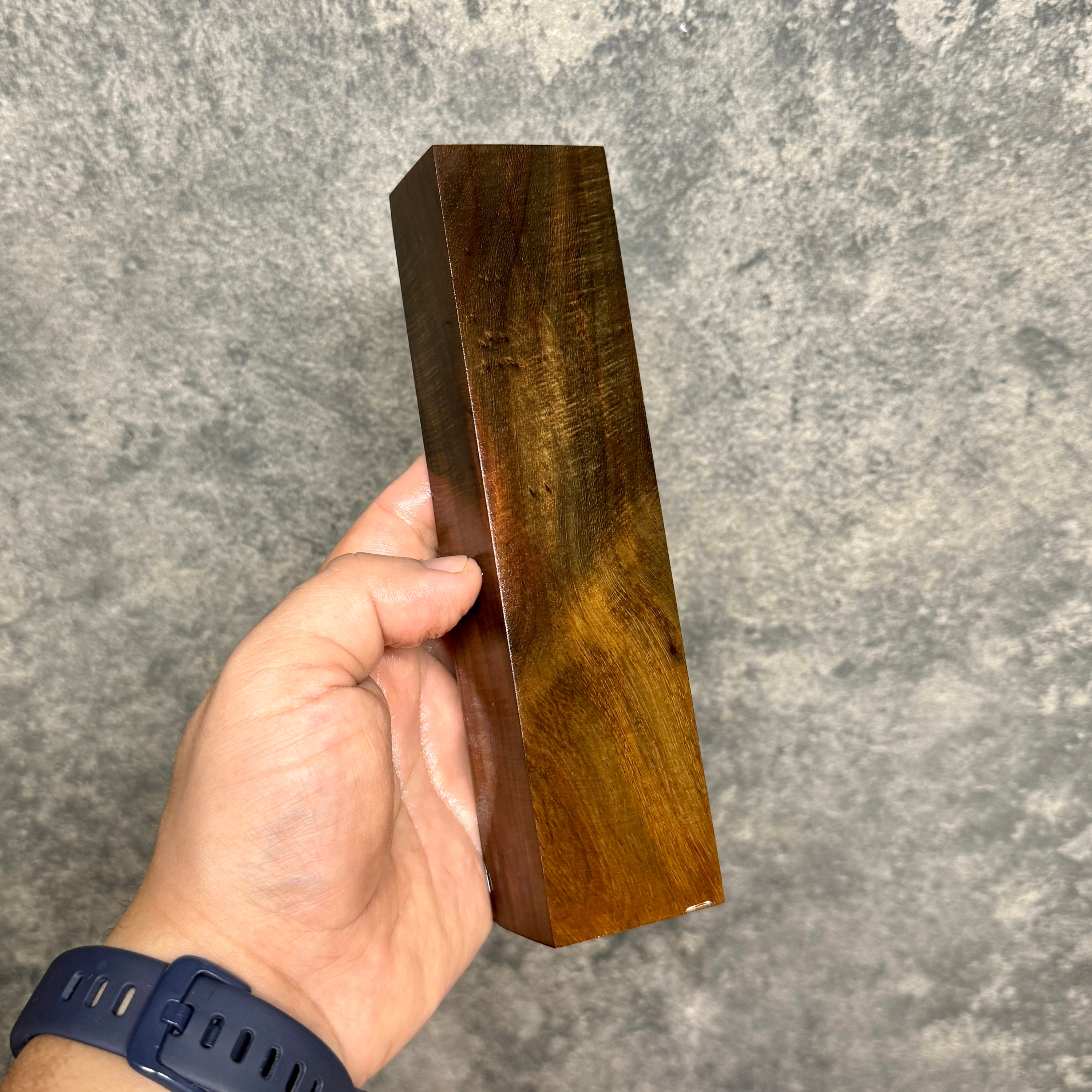 Curly Siamese Rosewood Block Knife Scale Woodworking Turning Carving ...