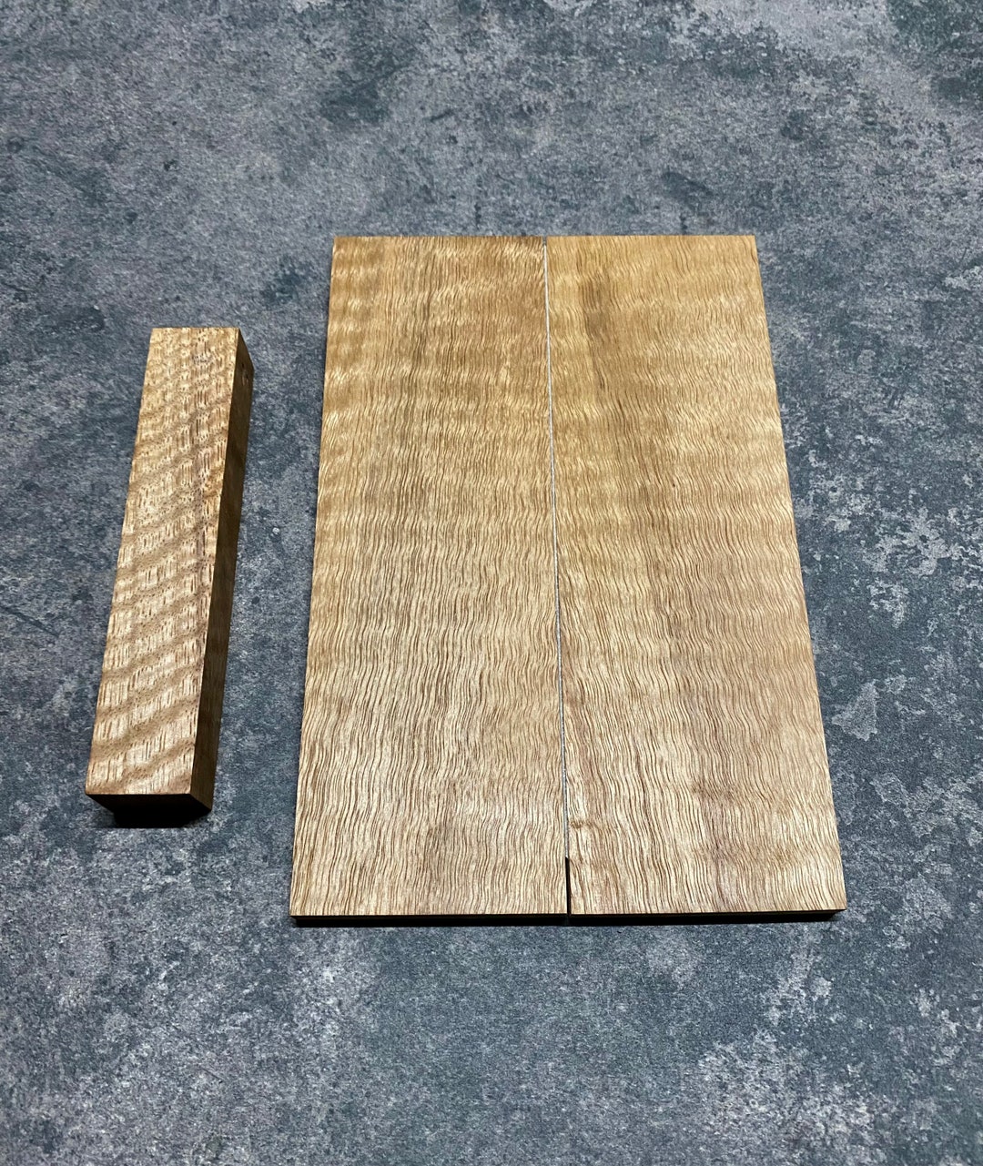 Curly Marri Hardwood Matching Knife Handle Saya Cover Knife Sheath ...