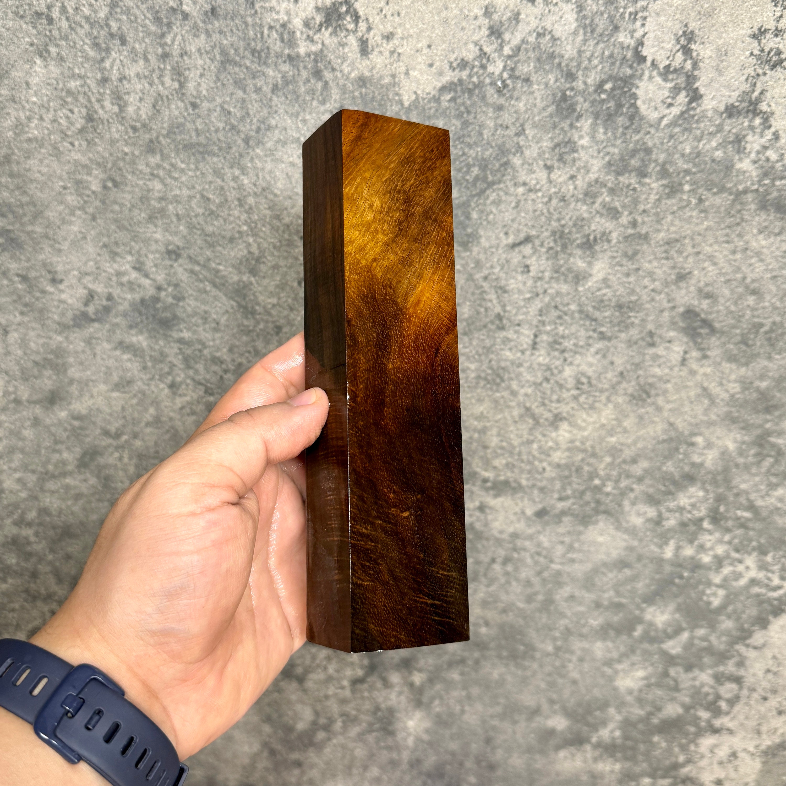 Curly Siamese Rosewood Block Knife Scale Woodworking Turning Carving ...