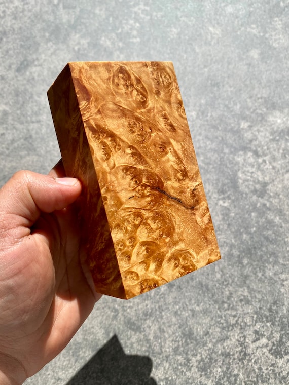 Stabilised Maple Burl Mod Box Block Wood Turning Wood Carving - Etsy ...