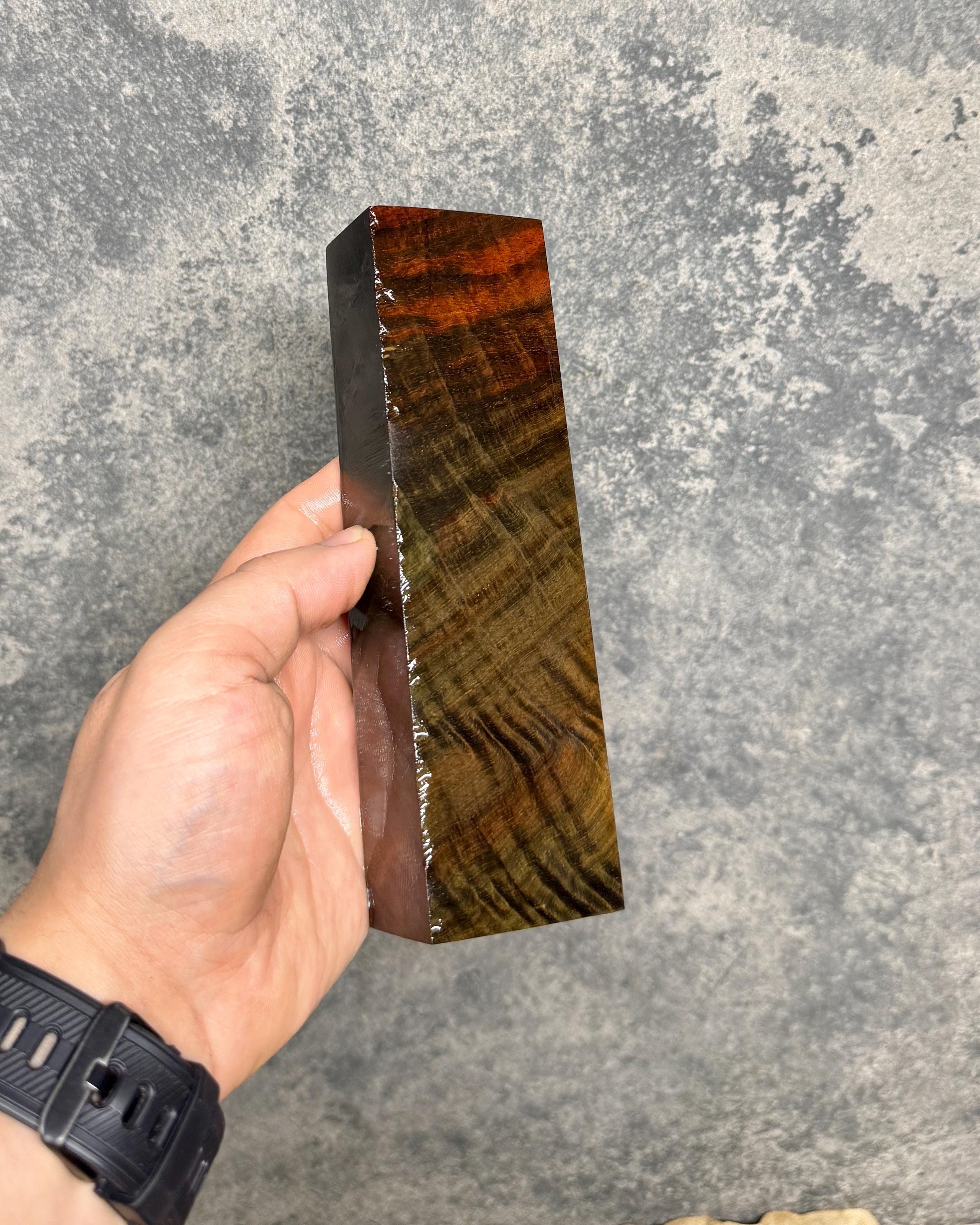 Rare Micro Curly Siamese Rosewood Block Woodworking Carving Craft ...