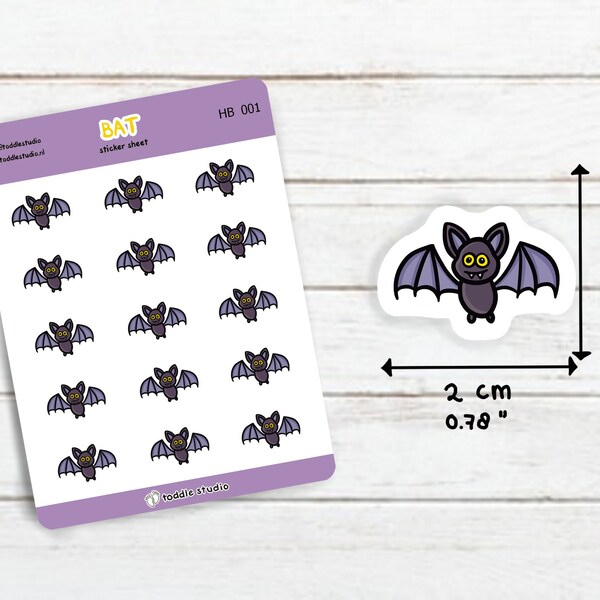 Bat Stickers - Etsy