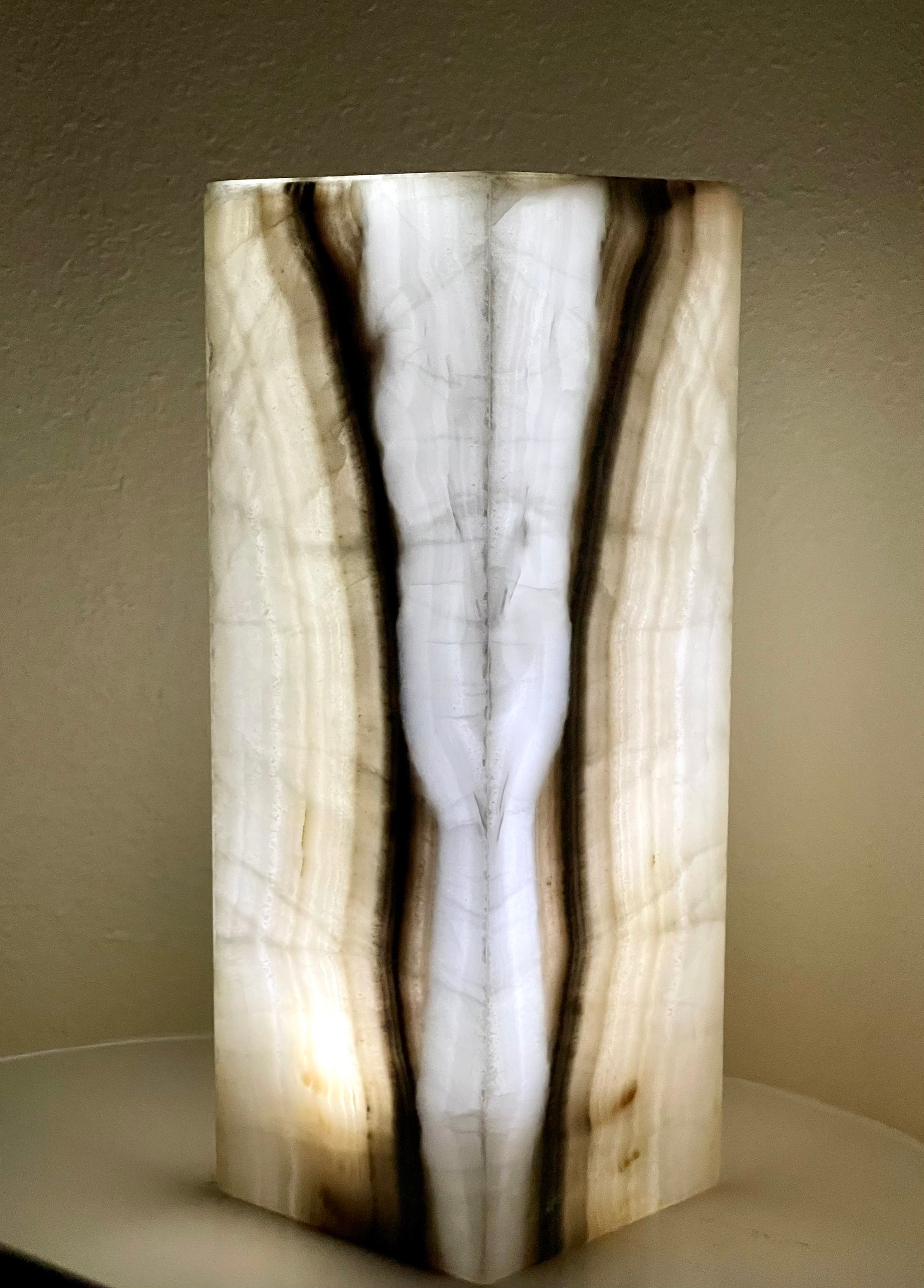 Onyx lamp- desk lamp- stone lamp- onyx- table lamp