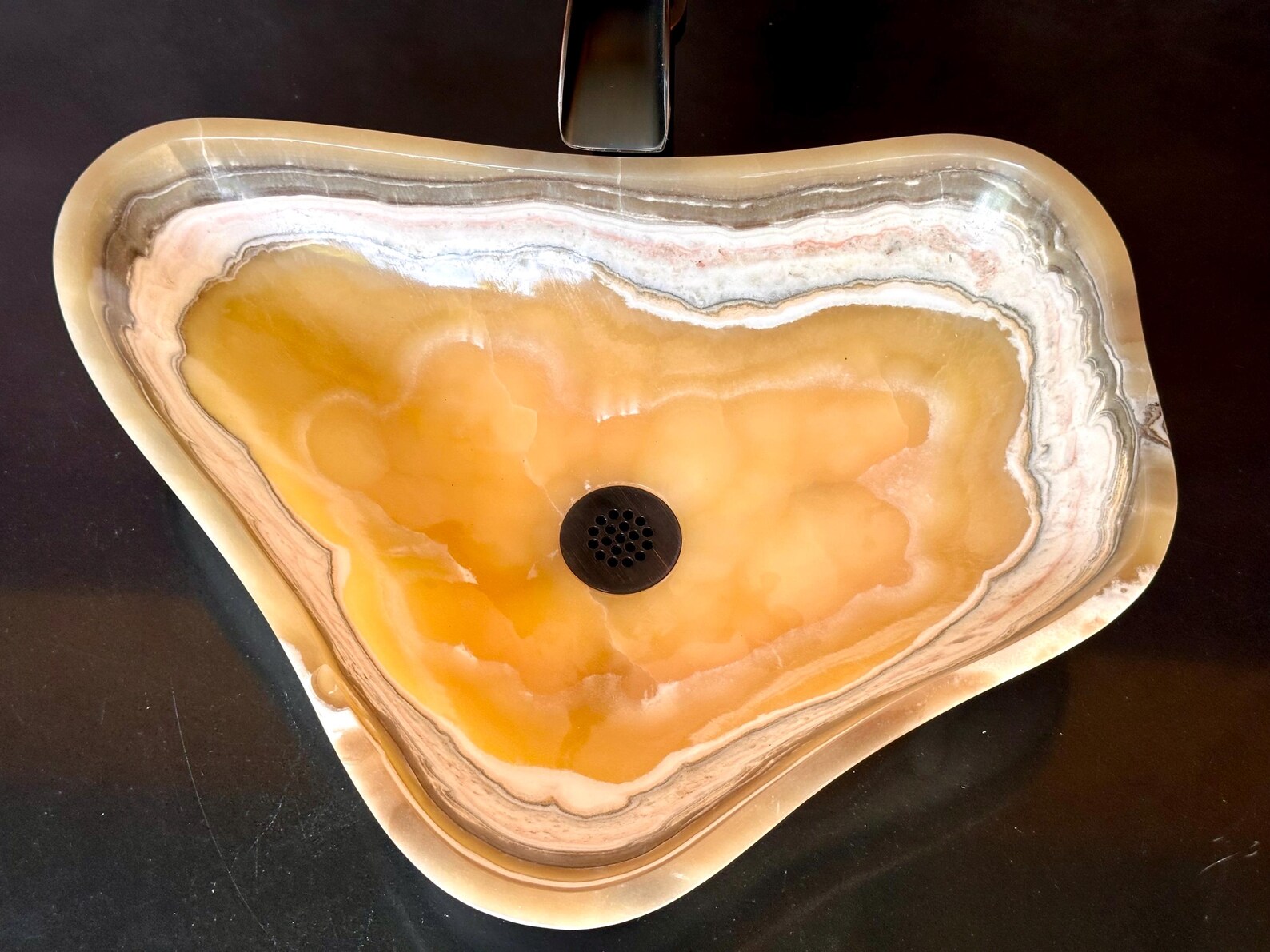 Natural Stone Sink Onyx Sink Rustic Travertine Marble Hand Carved ...