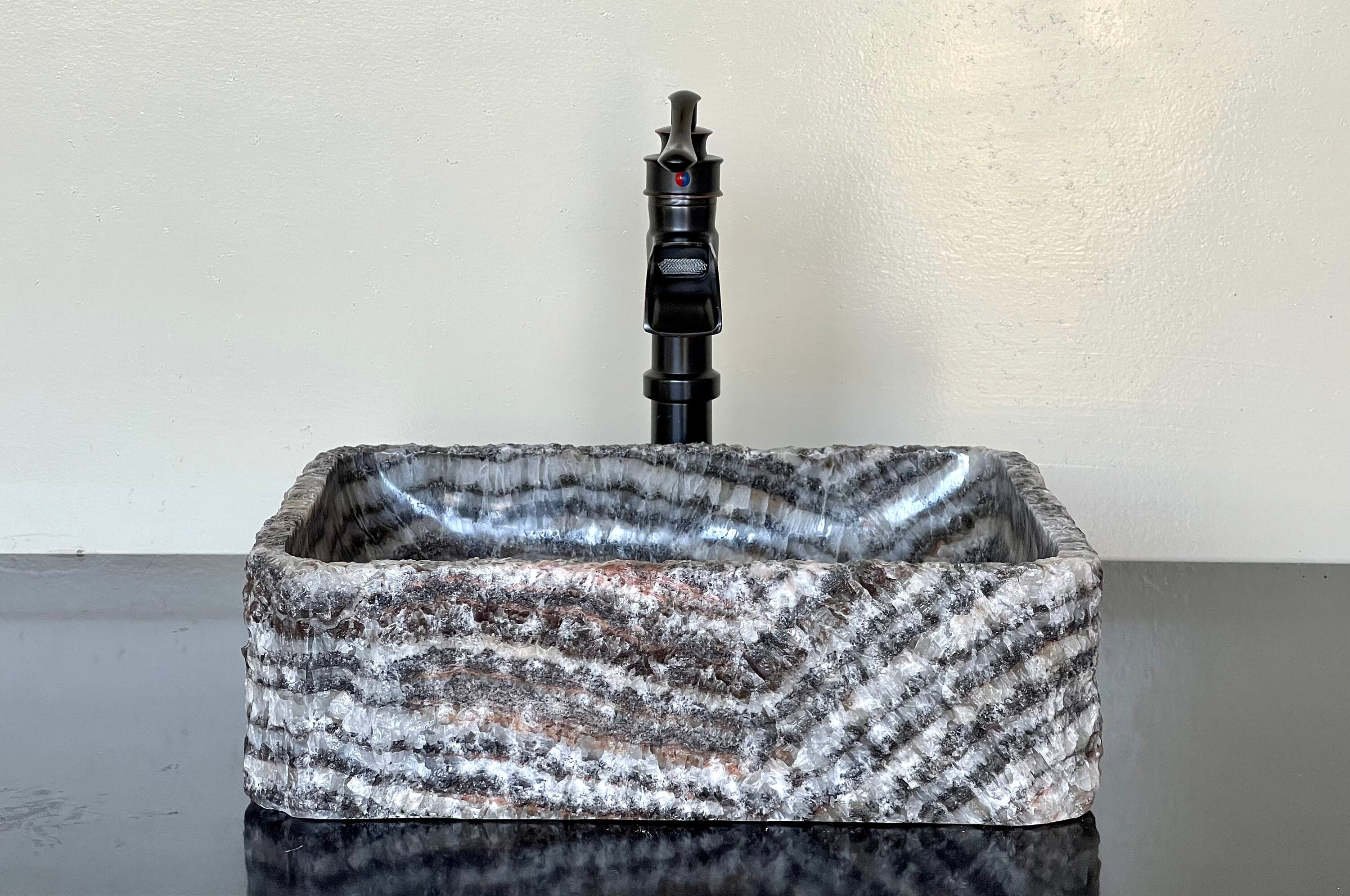 Natural Stone Sink - Onyx Sink - Rustic Travertine Marble - Hand Carved ...