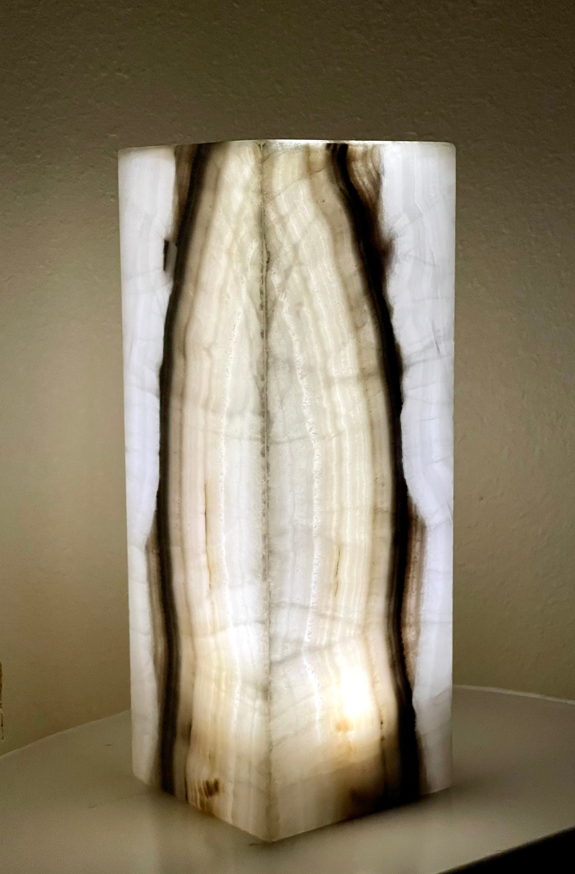 Onyx lamp- desk lamp- stone lamp- onyx- table lamp
