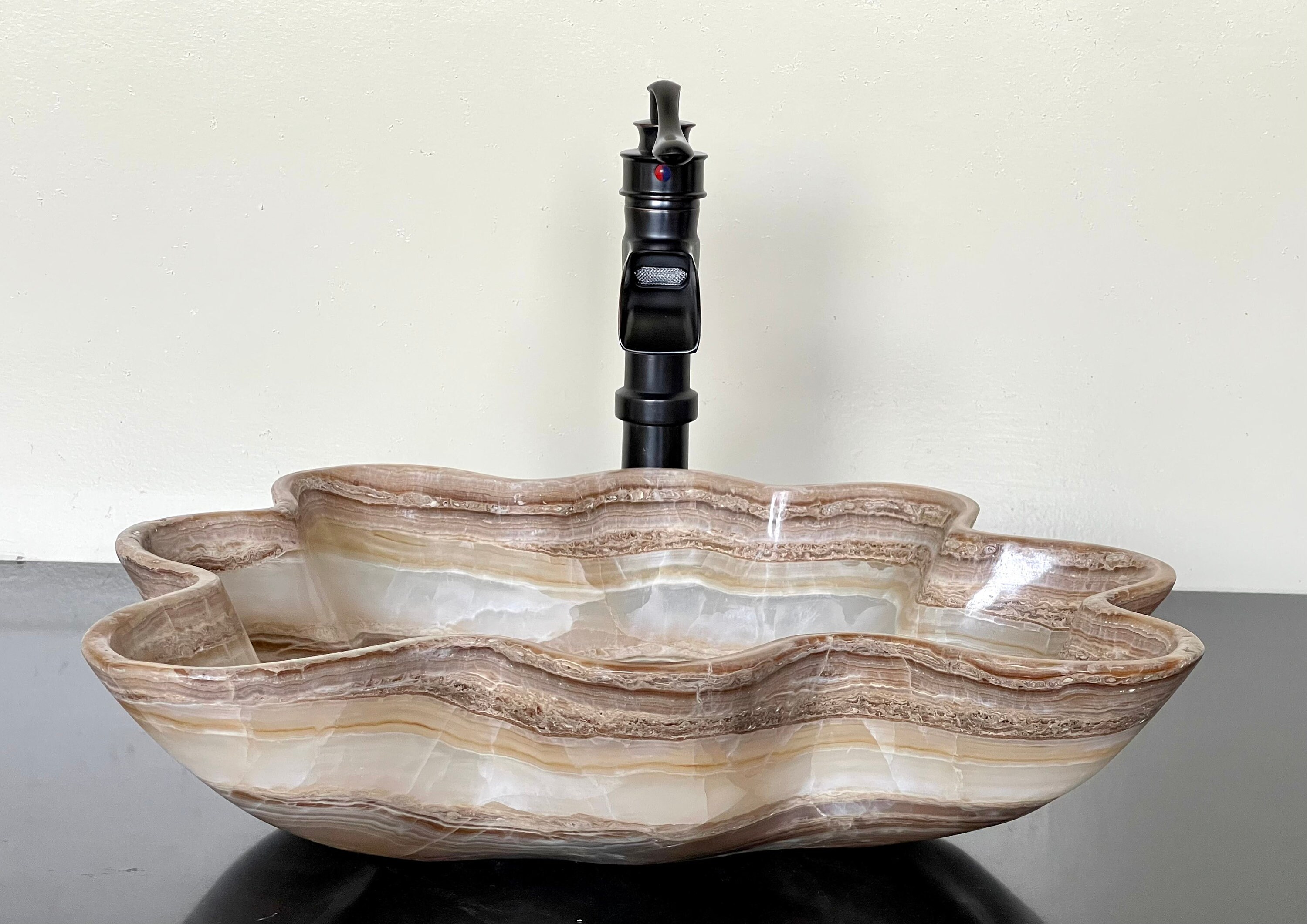 Natural Stone Sink - Onyx Sink - Rustic Travertine Marble - Hand Carved ...