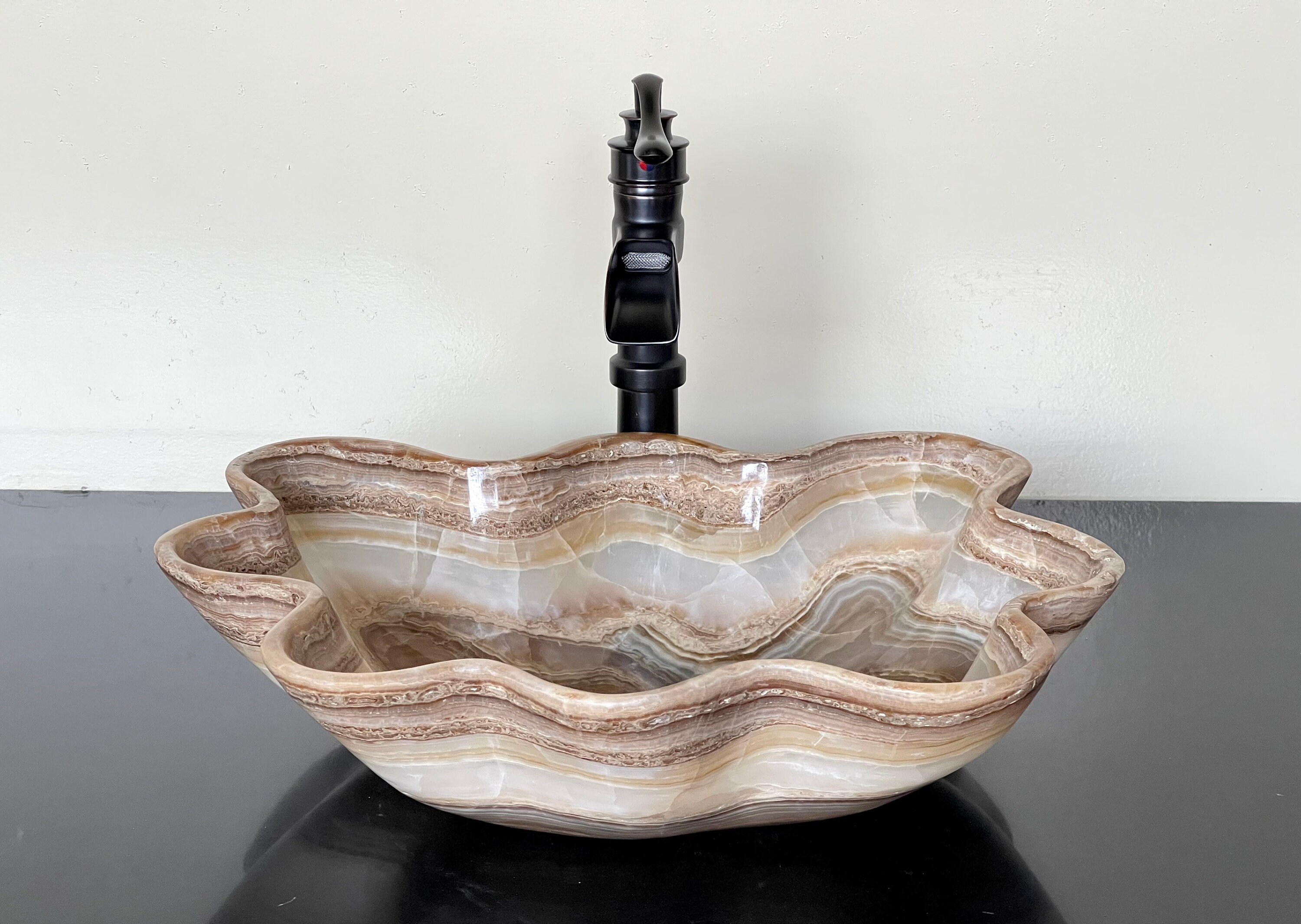 Natural Stone Sink - Onyx Sink - Rustic Travertine Marble - Hand Carved ...