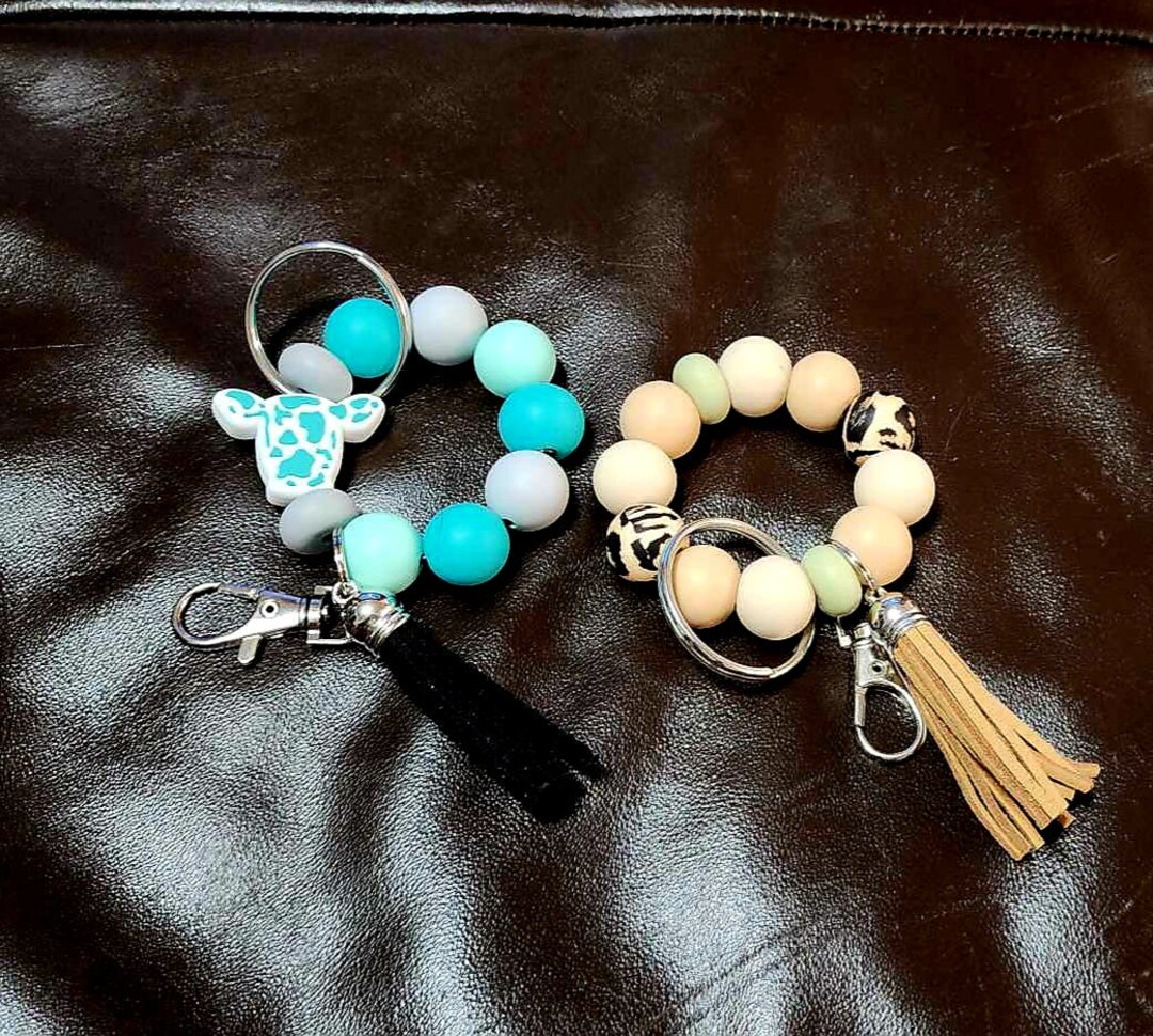 Beaded Key Rings - Etsy