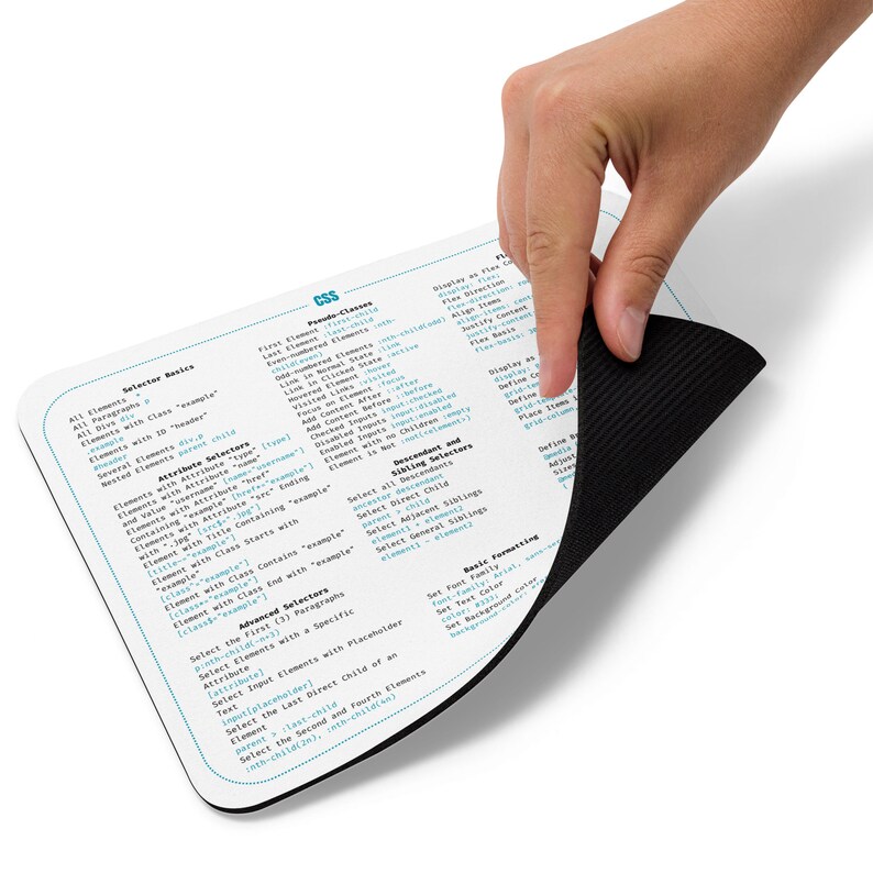 CSS Mouse Pad Cheat Sheet, Mouse Pads for Developers, Programmer Mouse ... CSS Mouse Pad Cheat Sheet, Mouse Pads for Developers, Programmer Mouse ...
