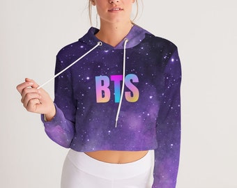 Bts Cropped Hoodie - Etsy