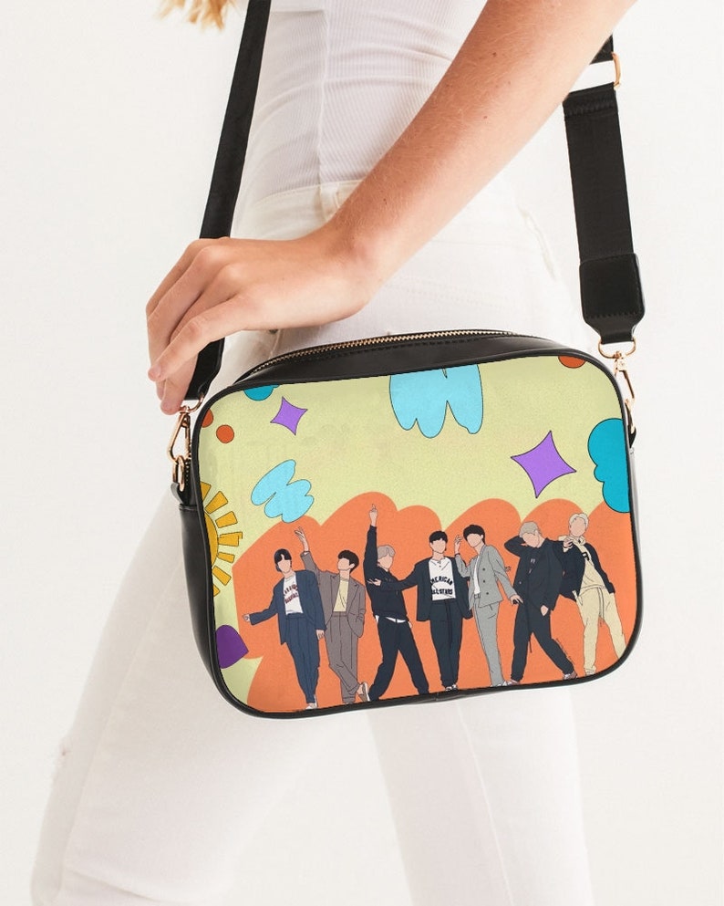 BTS Crossbody Bag BTS Bag Fanmade Design Permission to - Etsy