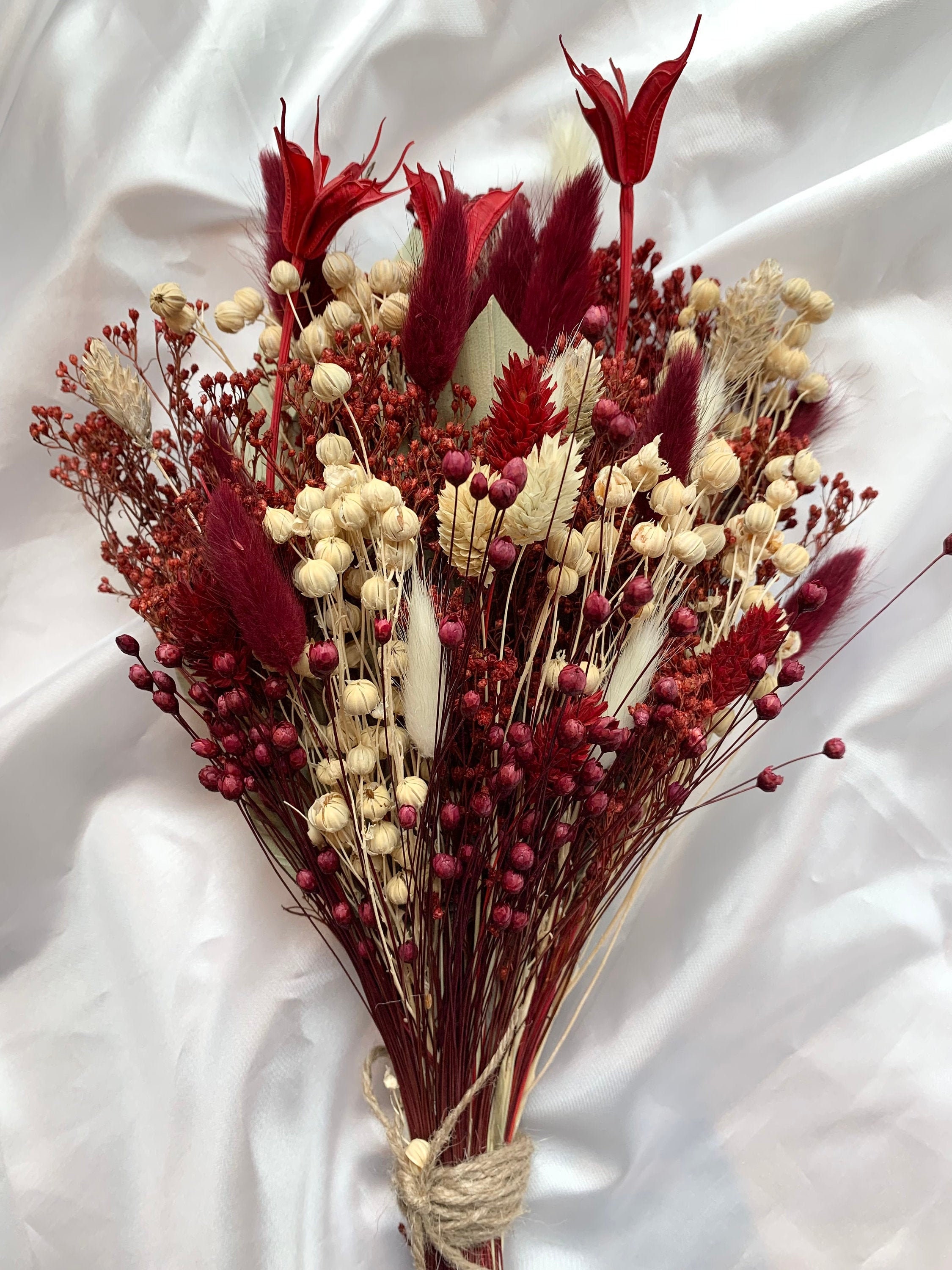 Dried Flowers Natural Flowers Bouquet 40-45cm Dried Plants | Etsy