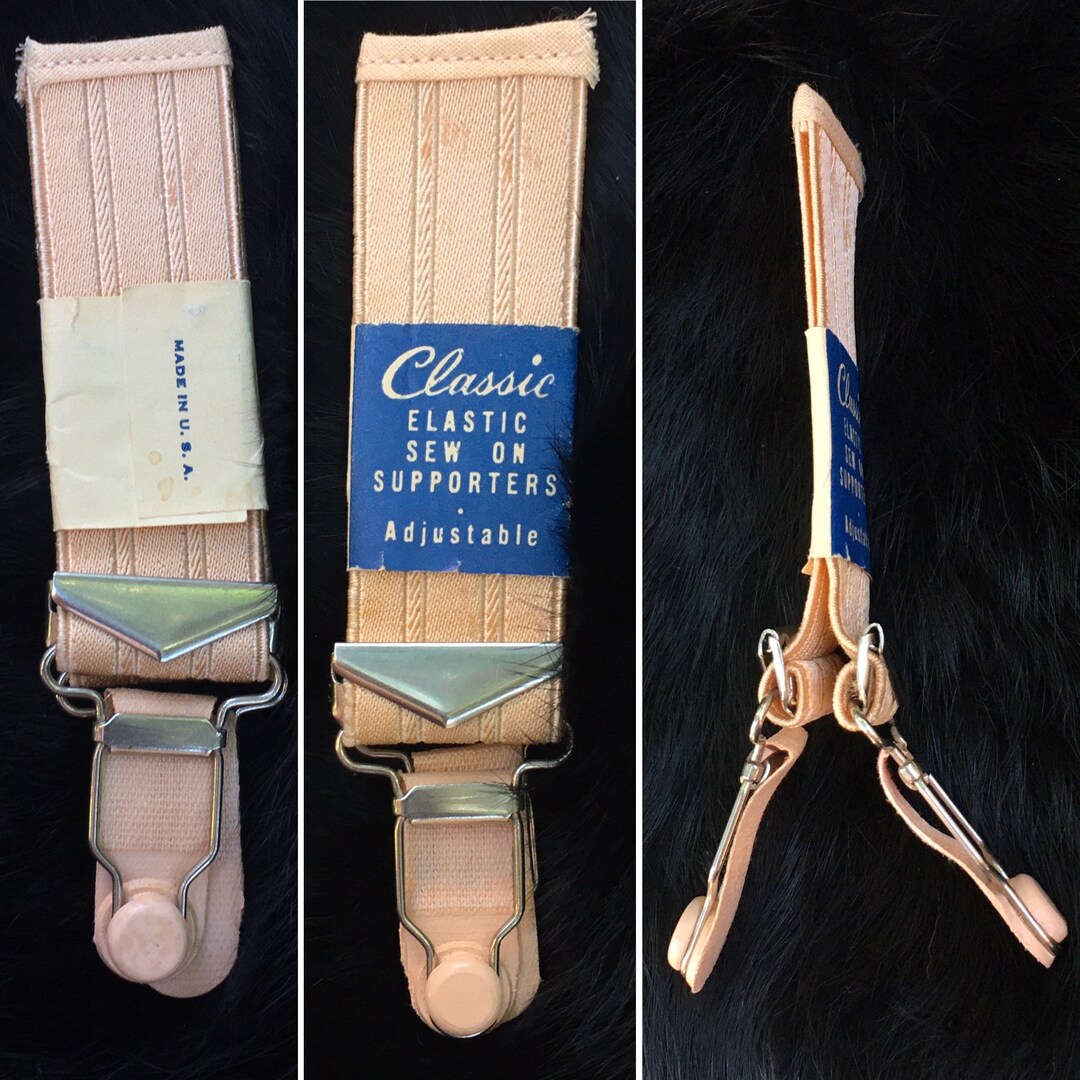 Pin up Girl Rockabilly Classic Antique Set of Garters Elastic Sew on ...