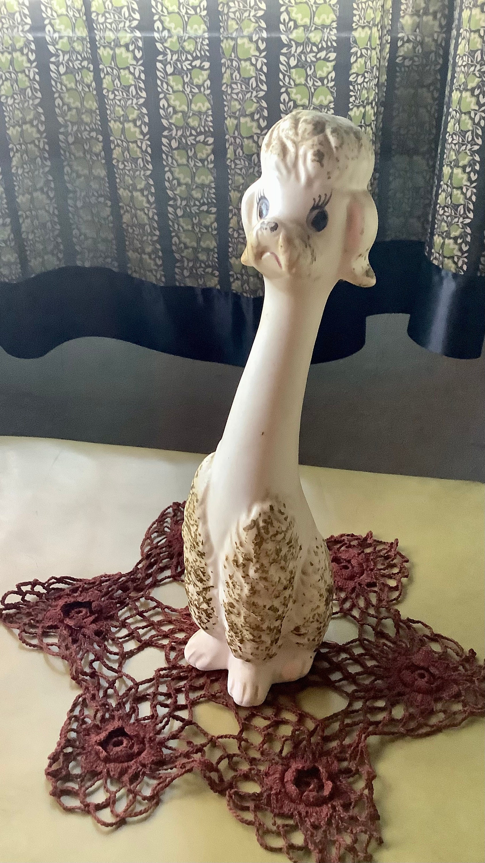 Mid Century Vintage Spaghetti Poodle marco Fine China Ceramic Sculpture ...
