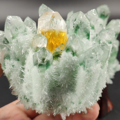 400G Natural Quartz Crystal Green Ghost Clustercrystal - Etsy