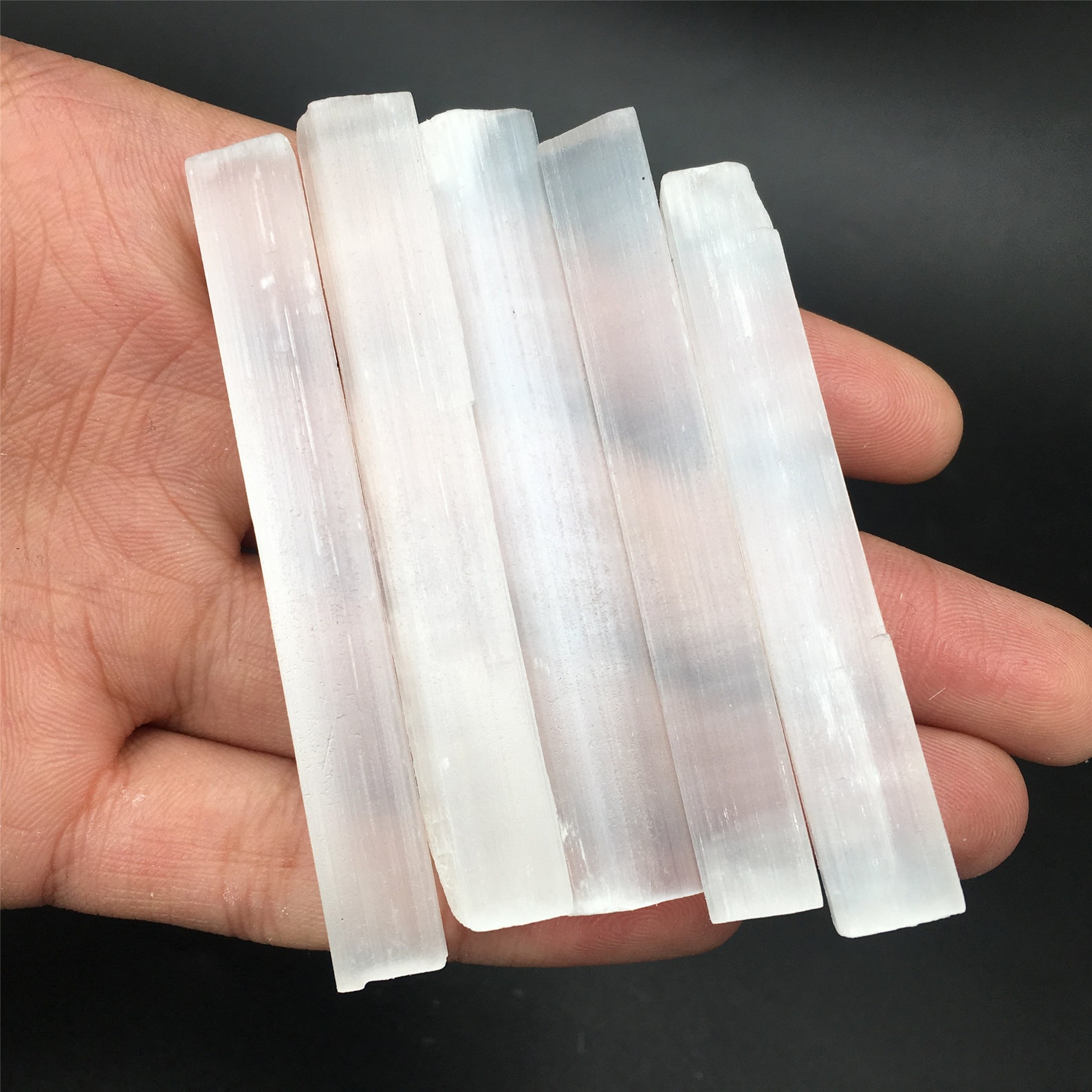 5pcs Natural Selenite Quartz Crystal BlockGypsumCrystal | Etsy