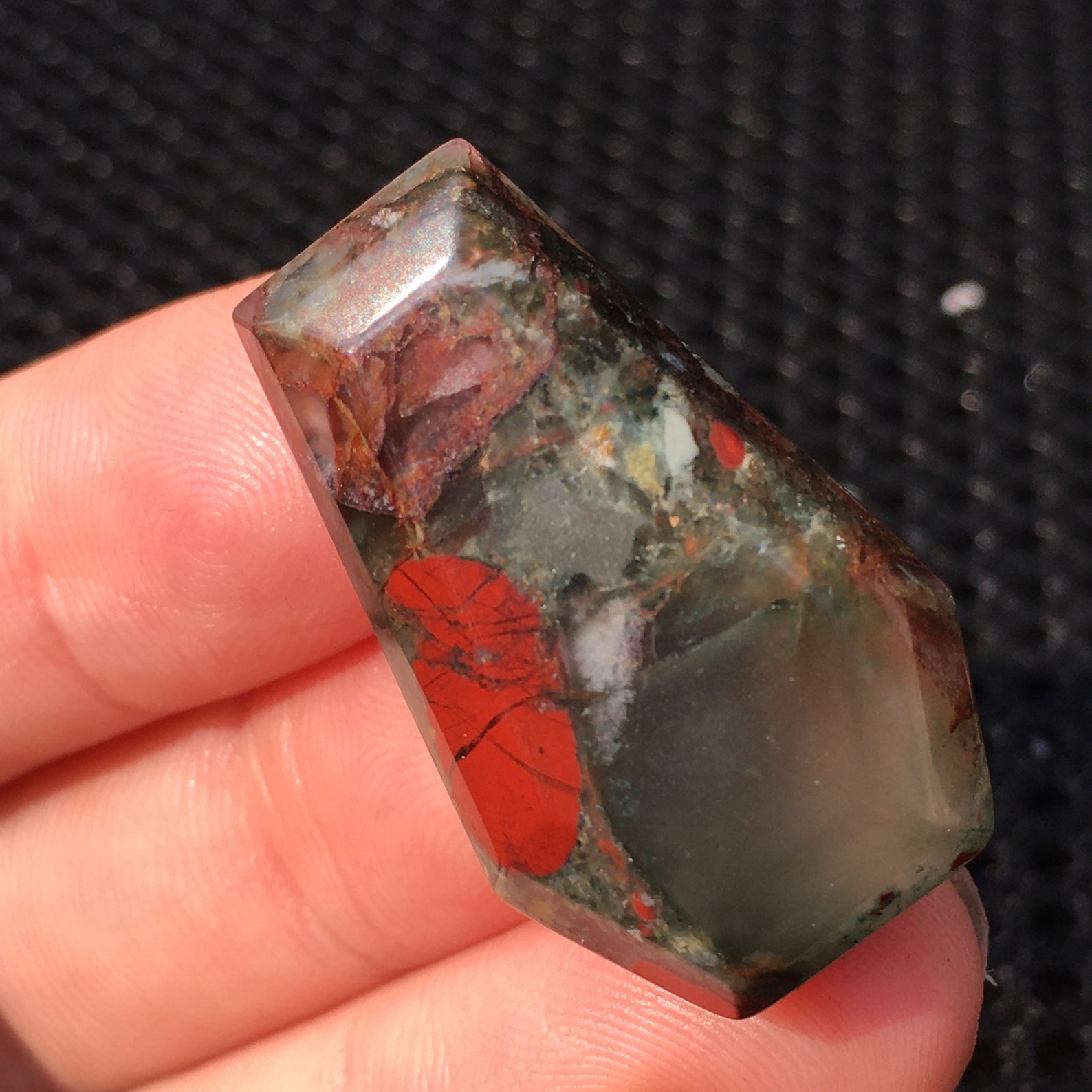 10pcs Natural bloodstone Quartz Crystal CoffinCrystal | Etsy