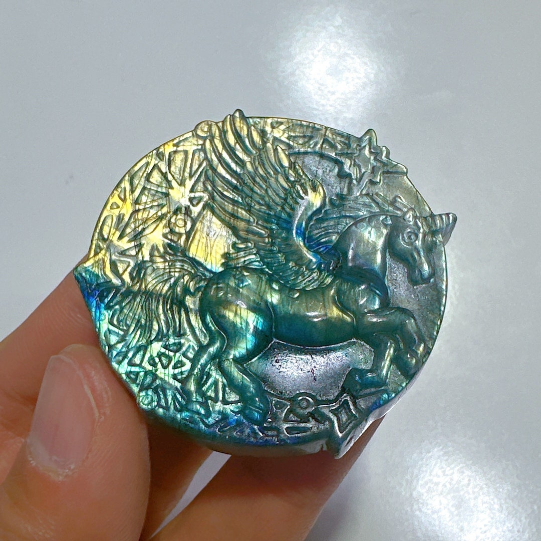 2 Natural Labradorite Unicorn,quartz Crystal Unicorn,spectrolite ...