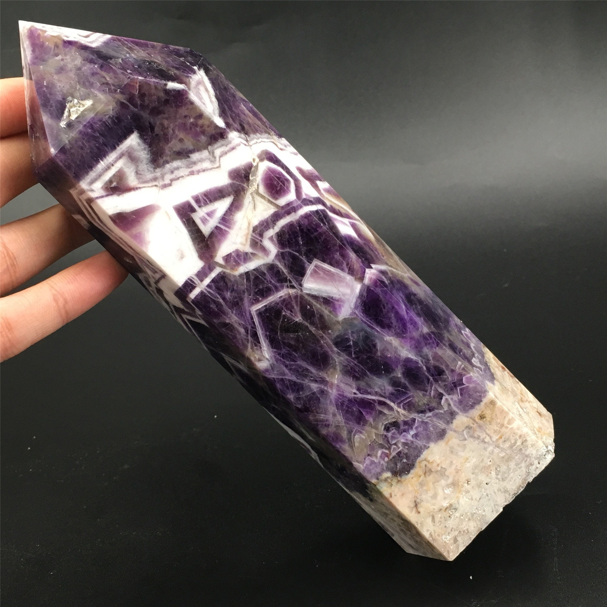 700g Natural Dreamy Amethyst Quartz Crystal ObeliskCrystal | Etsy