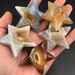 1PC 2 Natural Geode Agate Star,quartz Crystal Star,home Decoration ...