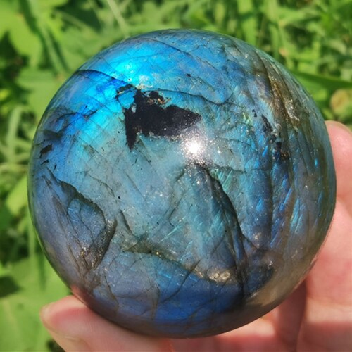 1PC Natural Labradorite Quartz Ballquartz Crystal Spherehome | Etsy