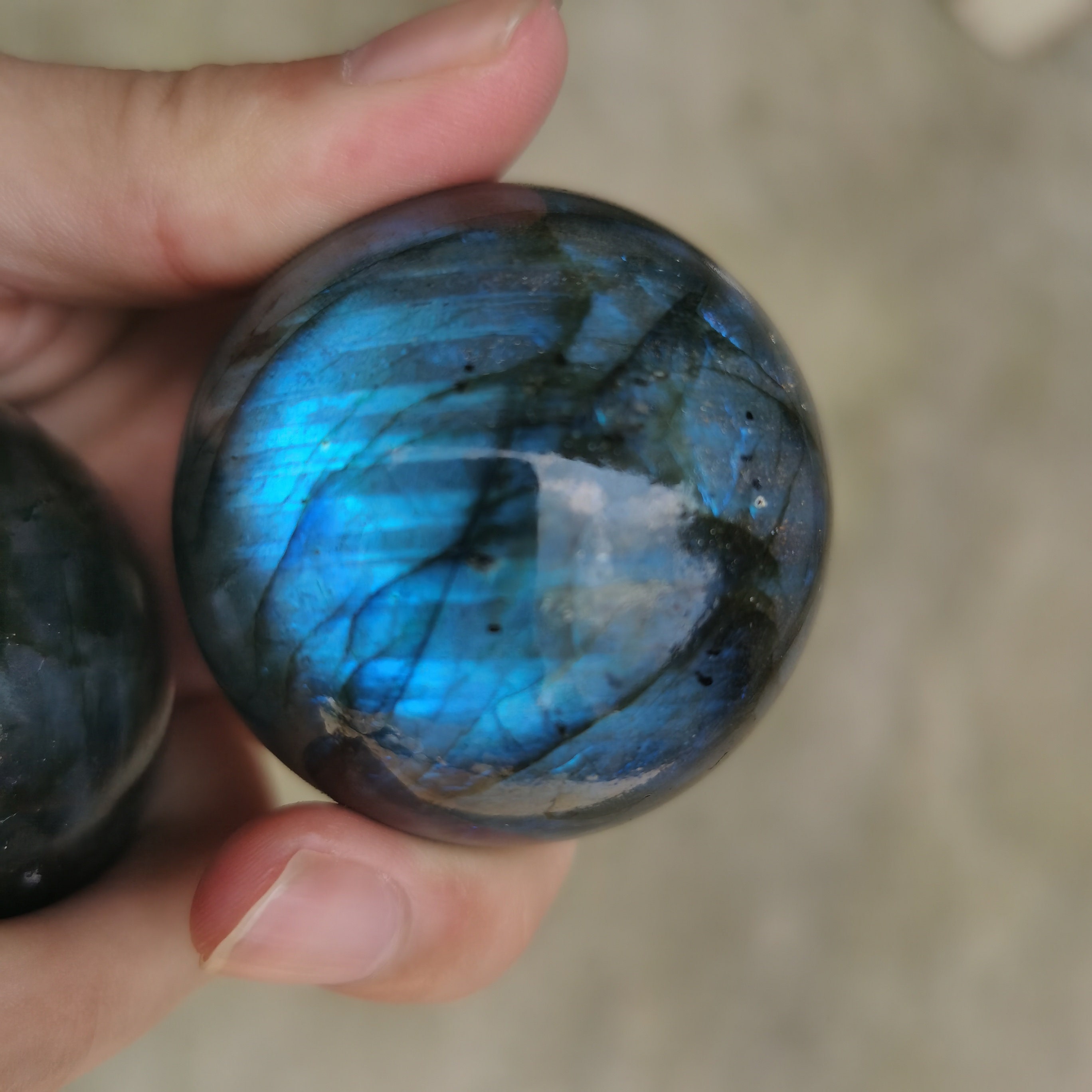 1PC Natural Labradorite Quartz Ballquartz Crystal Spherehome - Etsy