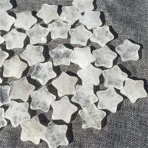 5pcs Natural Clear Quartz Star,quartz Crystal Star,mini Star,crystal ...